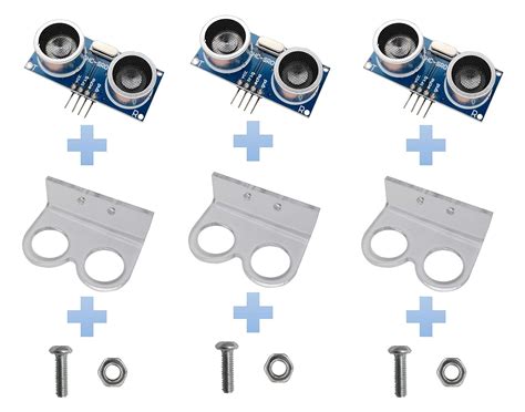 Excelity Pcs Ultrasonic Module HC SR Distance Sensor With Pcs Mounting Bracket Amazon In
