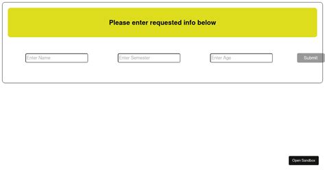 Form Header React App Codesandbox