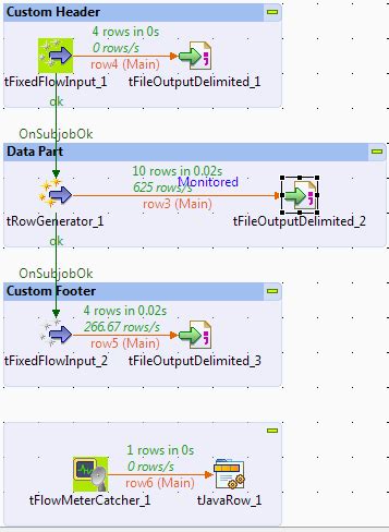Adding Reading Talend Headers And Trailers Using TMap