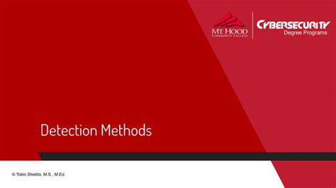 Istm183c Dectection Methods