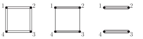 the 4 regular graphs of four point chy integrands with simple double