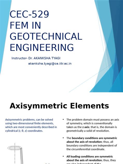 Lecture 8 Axisymmetric Element Pdf Coordinate System Finite Element Method