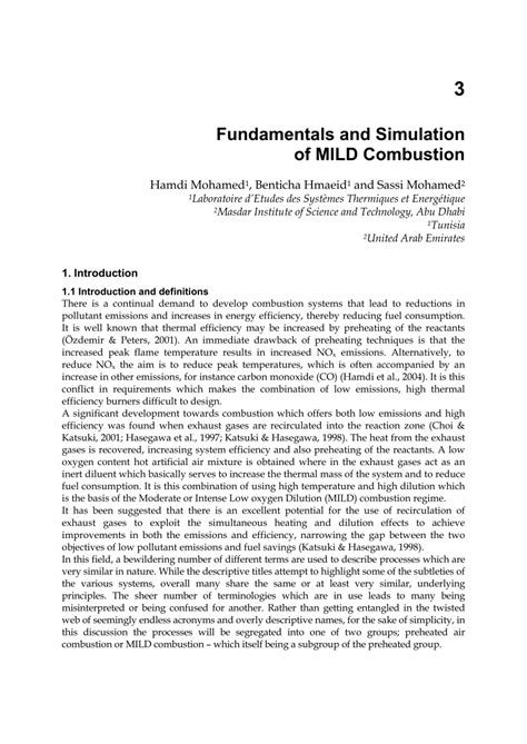 Pdf Fundamentals And Simulation Of Mild Combustion