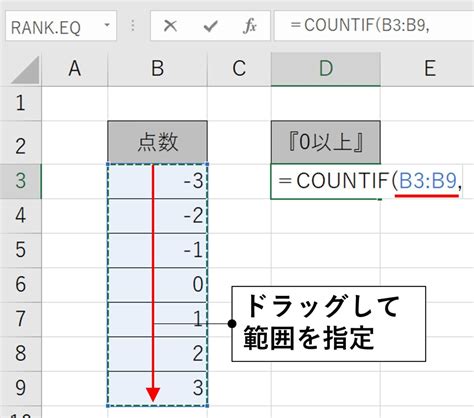 【エクセル】countif関数でセルの数を以上、以下、より上、未満、の検索条件でカウントする方法 Excelの森