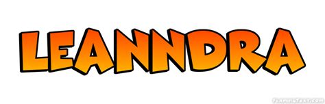 Leanndra Logotipo Ferramenta De Design De Nome Grátis A Partir De Texto Flamejante