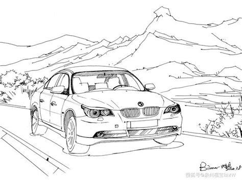 豪华汽车简笔画图文（流行13张） 简笔画图片大全