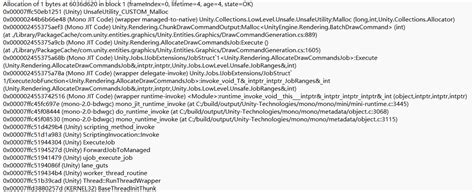 Unity 6018 Memory Leaks Unity Engine Unity Discussions