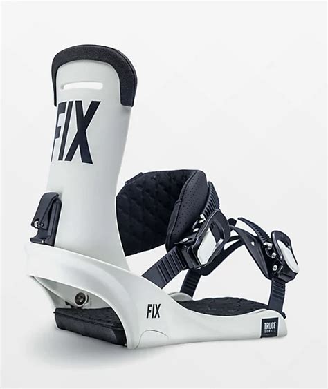 Fix Truce Bone White Snowboard Bindings 2024 Zumiez