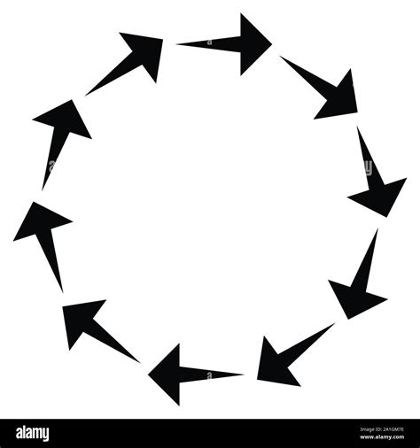 Circular Arrows For Cycle Repeat Themes Progress Process Procedure Concept Pointer Design