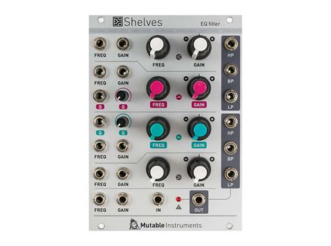 Mutable Instruments Shelves MKII Band VC Parametric EQ Reverb