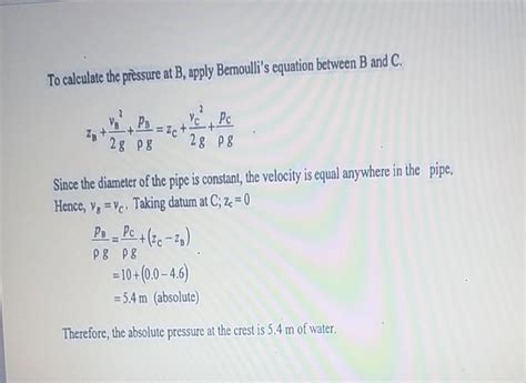 Solved Question 5 Water Flows Through A Pipeline In Figure Chegg Com