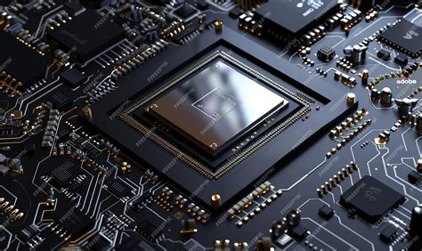 Premium Photo Illuminated Circuit Closeup Of A Glowing Complex Microprocessor Among Complex