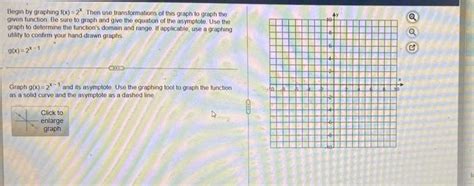 Solved Begin By Graphing Fx 2 Then Use Transformations