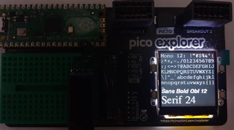 Pico Display And Fonts Support Pimoroni Buccaneers