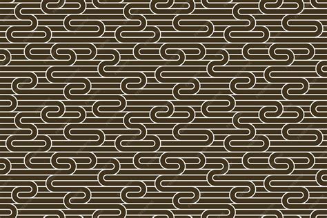Premium Vector Linear Seamless Background With Twisted Lines Vector Abstract Geometric