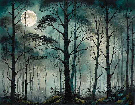 Download Ai Generated Trees Forest Royalty Free Stock Illustration
