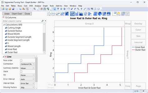 making a wood turning segment calculator in jmp® jmp user community