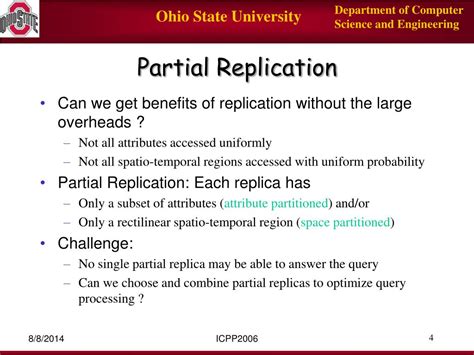 Ppt Using Space And Attribute Partitioned Partial Replicas For Data Subsetting And Aggregation
