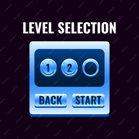 Premium Vector Fantasy Space Game Ui Level Selection Interface For 2d Games Illustration