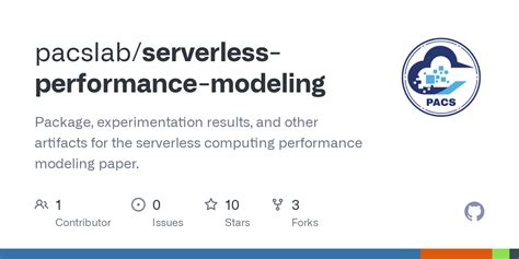 Github Pacslabserverless Performance Modeling Package