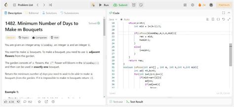 Leetcode How To Make M Bouquets In 1482 Manoj Balasubramaniyan