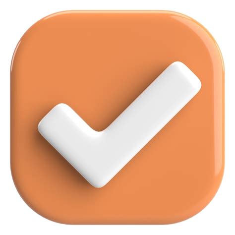 Premium Photo 3d Checkbox Check Mark 3d Illustration