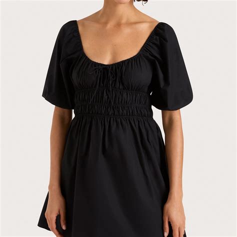 Sophia Mini Dress Black Faithfull The Brand Int