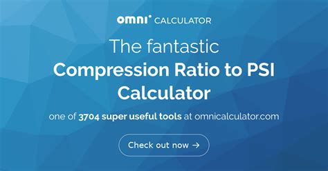 Compression Ratio To Psi Calculator