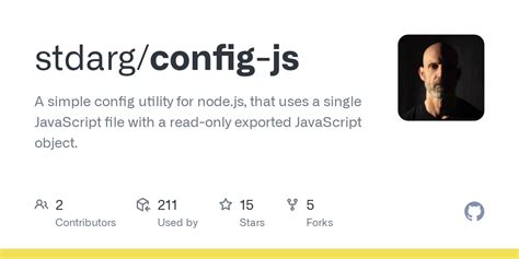 Github Stdarg Config Js A Simple Config Utility For Node Js That Uses A Single Javascript