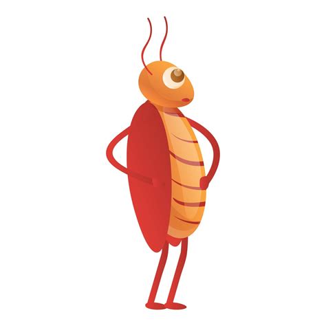 Cockroach Bug Icon Cartoon Style 14184351 Vector Art At Vecteezy