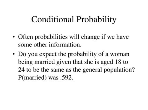 Ppt 63 Conditional Probabilities Powerpoint Presentation Free