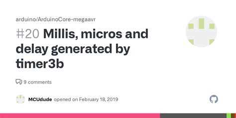 Millis Micros And Delay Generated By Timer3b Issue 20 Arduino