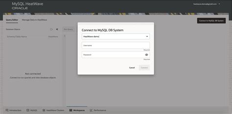 連線及管理 aws 上的 heatwave oracle 台灣
