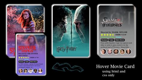 how to make cards with hover effect using html and css card with