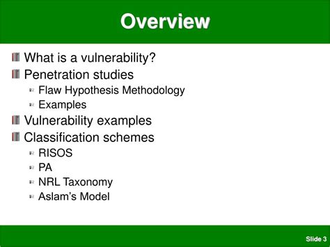 PPT Vulnerability Analysis PowerPoint Presentation Free Download ID 1782291