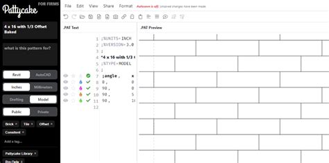 Solved Hatch Pattern 4x16 13 Stepoffset Autodesk Community