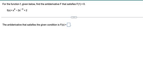 Solved For The Function F Given Below Find The