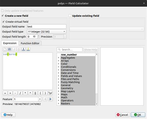 Freeze With Virtual Field On Area Used As Parameter In Sum Issue Qgis QGIS GitHub
