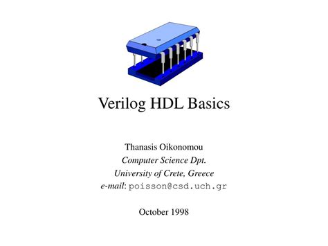PPT Verilog HDL Basics PowerPoint Presentation Free Download ID 4551564