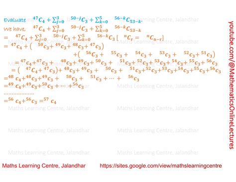 Class 11 Chapter 7 Permutations And Combinations Combinationsbasics