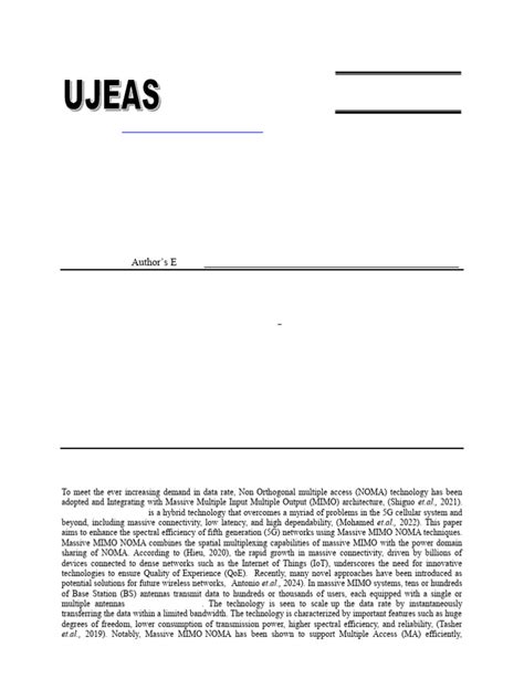 Improving 5g Uplink Spectral Efficiency Using Massive Multiple Input Multiple Output And Non