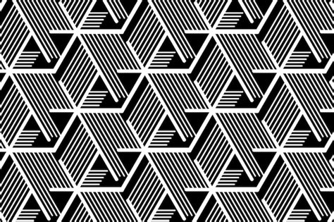 Premium Vector Abstract Geometric Black Pattern Art Background