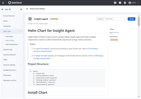 Online Install Insight Agent Daocloud Enterprise