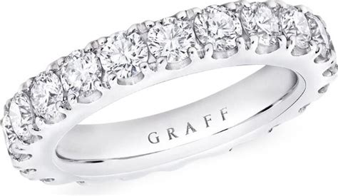 Graff Platinum And Diamond Classic Eternity Ring Shopstyle