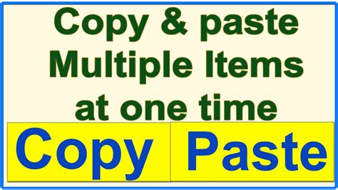 Copy And Paste Multiple Items At Once Enable Clipboard History In Windows YouTube