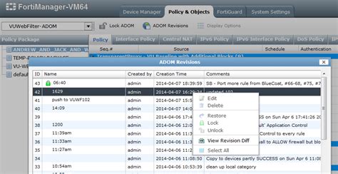 Somphols Tech Talk Fortimanager Out Of Sync Diff Views Deficiency