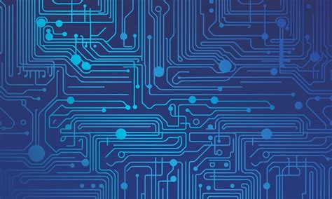 Premium Vector Blue Abstract Circuit Board Background Isolated Vector Design