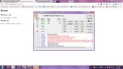 Mysql Trong Xampp Bị Lỗi Randomq Dạy Nhau Học
