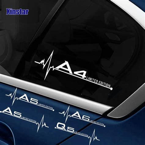 2 шт. окна автомобиля наклейки для Audi A3 A4 A5 A6 A7 A8 TT Q3 Q5 Q7 ...