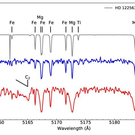 Spectrum Of Gdr3 0928 Around The 5165Å5165Å C2 Swan Band Head Compared Download Scientific Spectrum Of Gdr3 0928 Around The 5165Å5165Å C2 Swan Band Head Compared Download Scientific